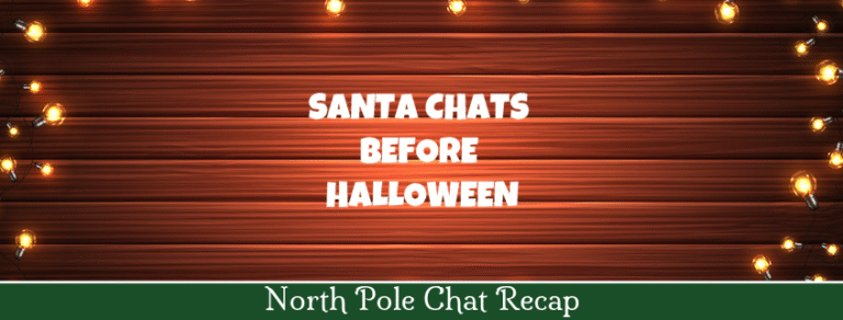 Santa Chats Ahead of Halloween
